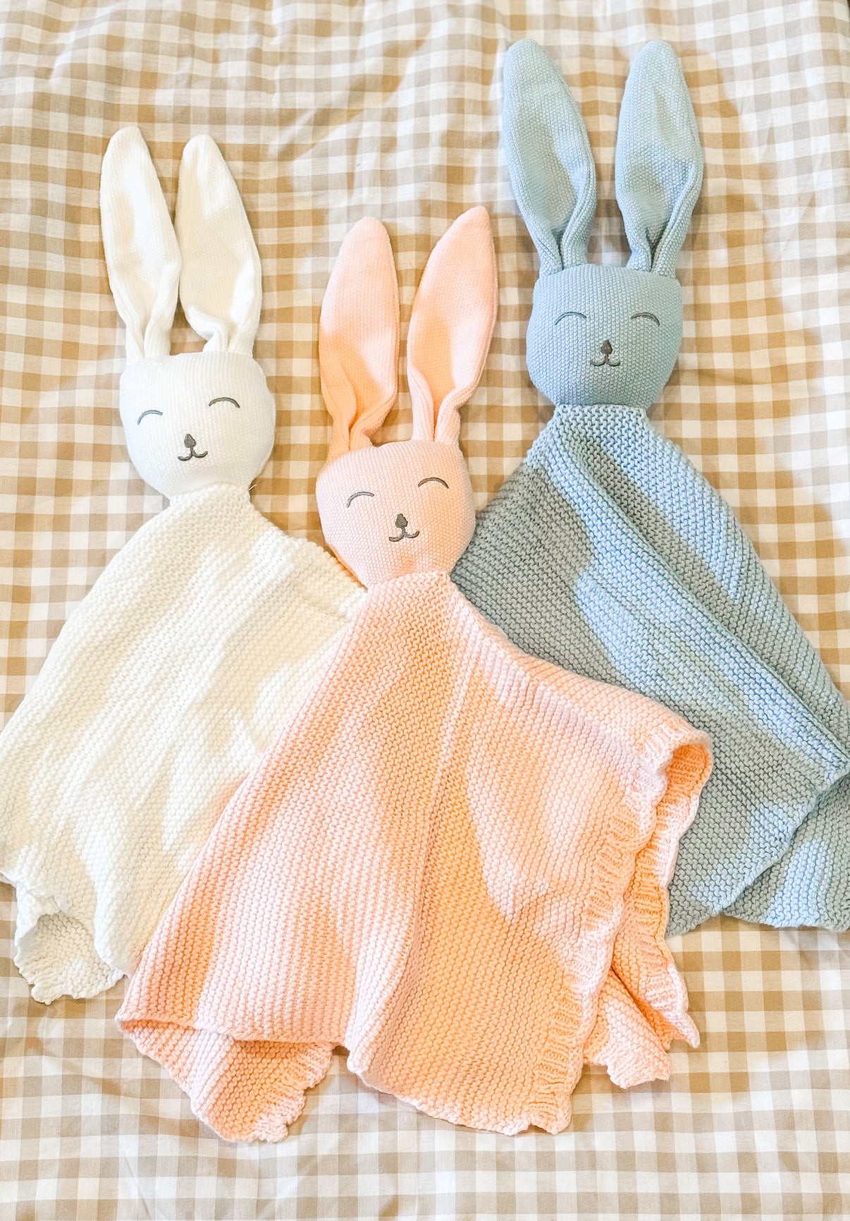 Blank Knit Bunny Lovey – Levi and Lane Blanks
