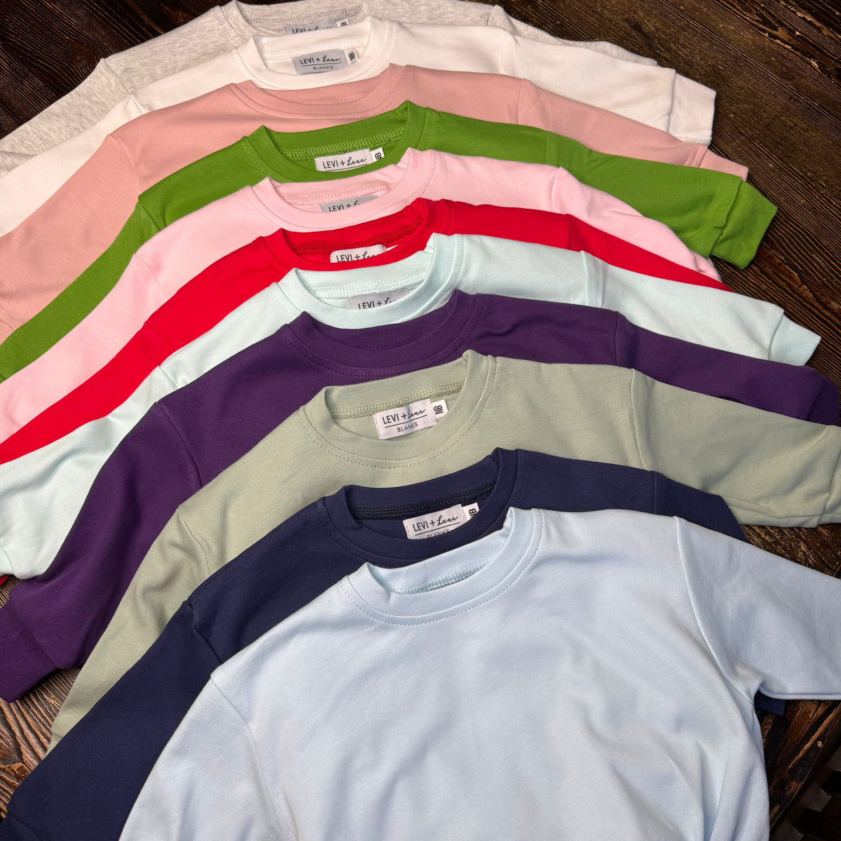 Long Sleeve Cotton T-Shirt Bubble Blank – Levi and Lane Blanks