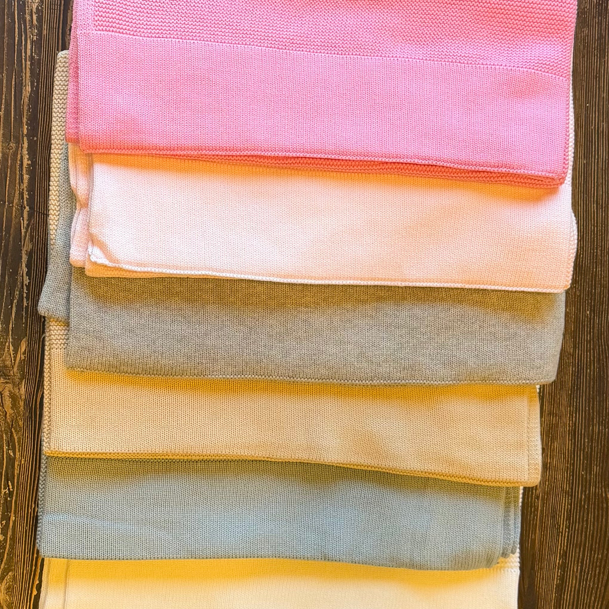 Straight Edge Knit Blanket -100% Cotton Embroidery Blank | Levi & Lane ...